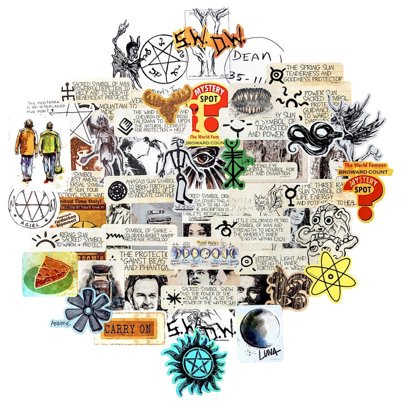 SPN John Winchester's Journal & Iconic Art Decals | Supernatural – Stands