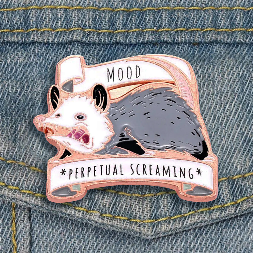 Screaming Possum | Enamel Pin – Stands