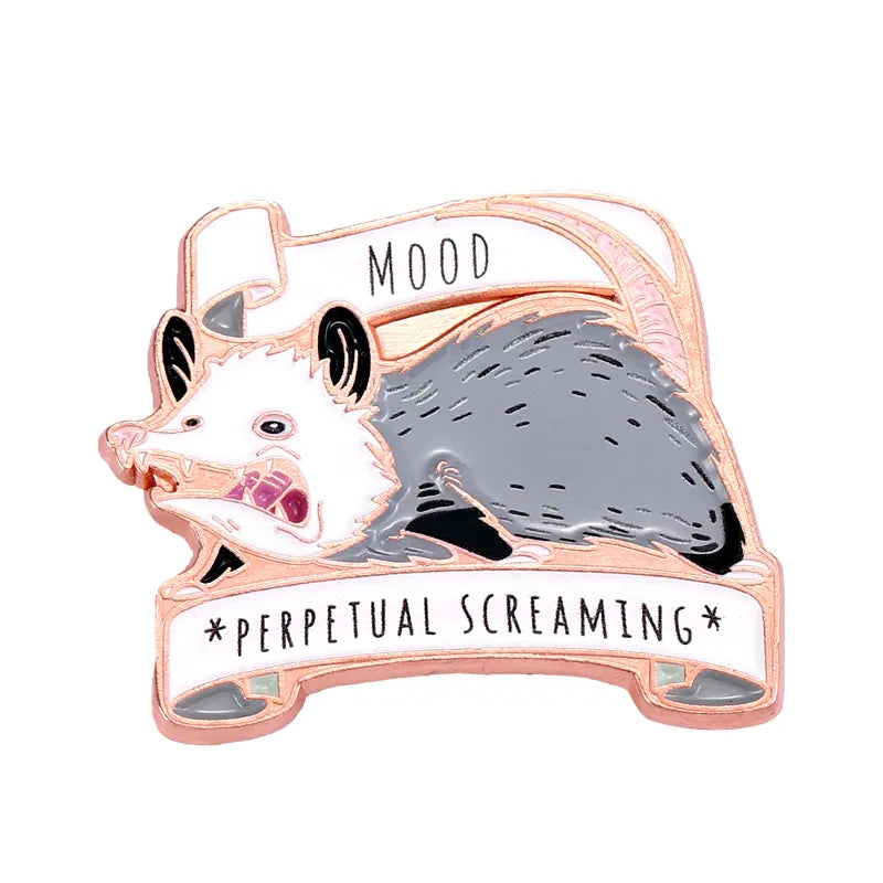 Screaming Possum | Enamel Pin – Stands